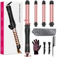 RACCOMB 0.75" 1" 1.25" Auto Rotating Curling Iron, 320°F to 430°F, 100 ...