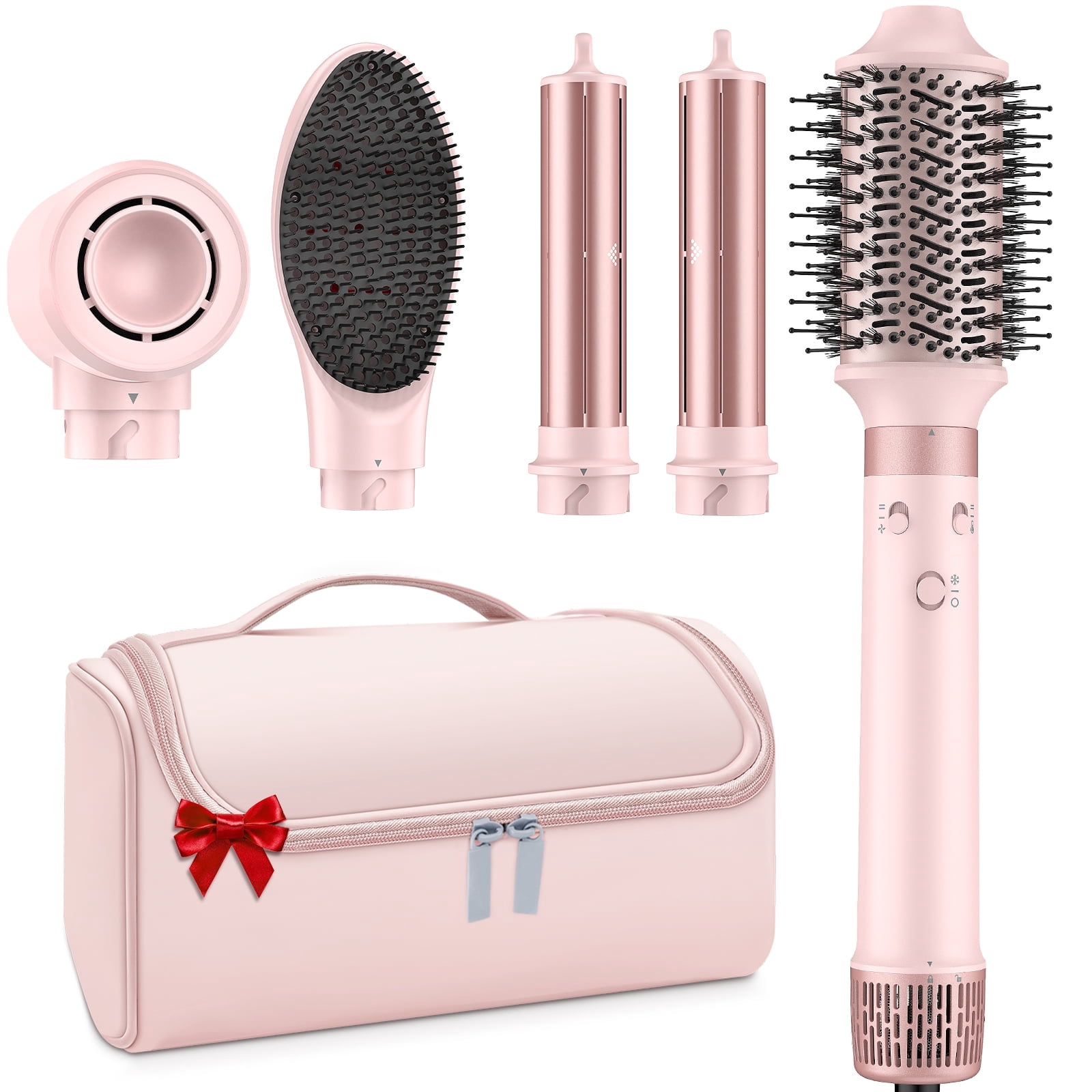 RACCOMB Pro Air Styler System, 5 in 1 Hair Dryer Brush Set with Bag ...