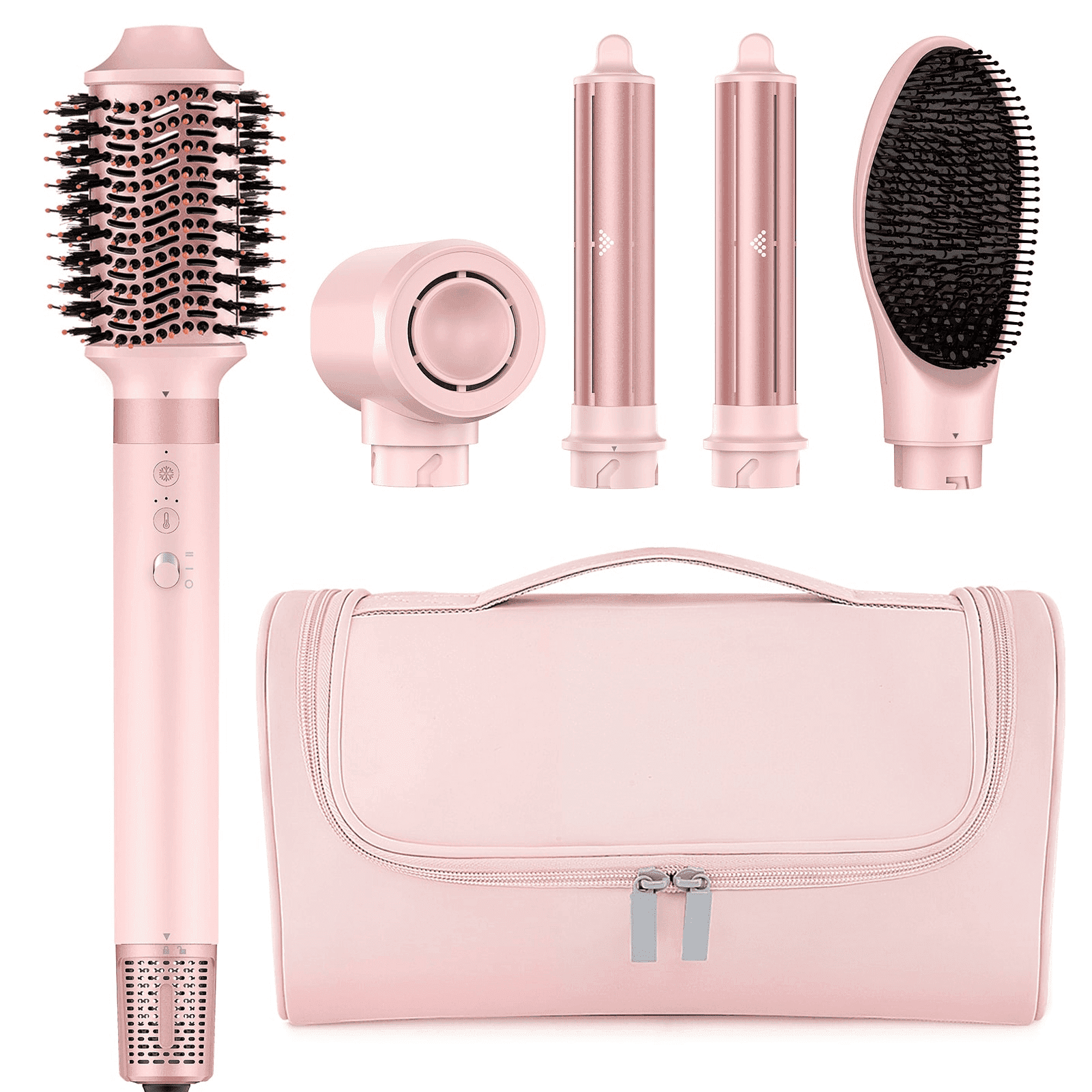 RACCOMB Air Styler, 5 in 1 Hair Dryer Brush, Auto Wrap Curlers, Fast ...