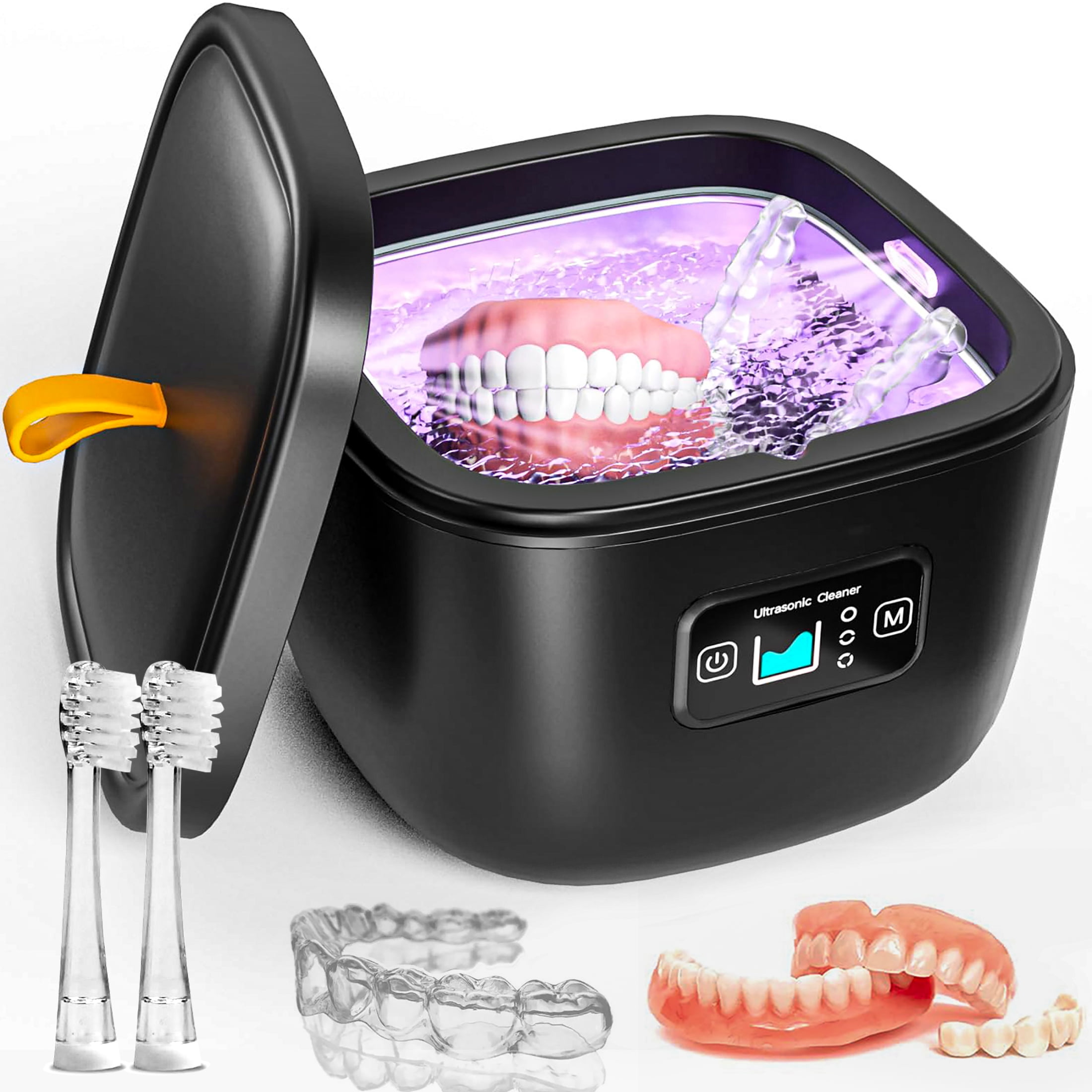 RACCOMB 45kHz Ultrasonic Cleaner with Timer for Dentures, Jewelry ...