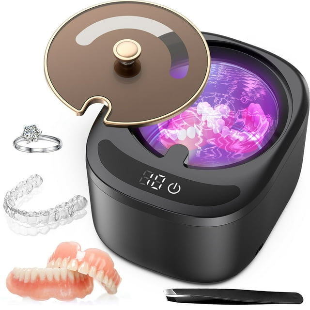 RACCOMB Ultrasonic Retainer Cleaner, 42kHz 230mL Sonic Cleaning Machine ...