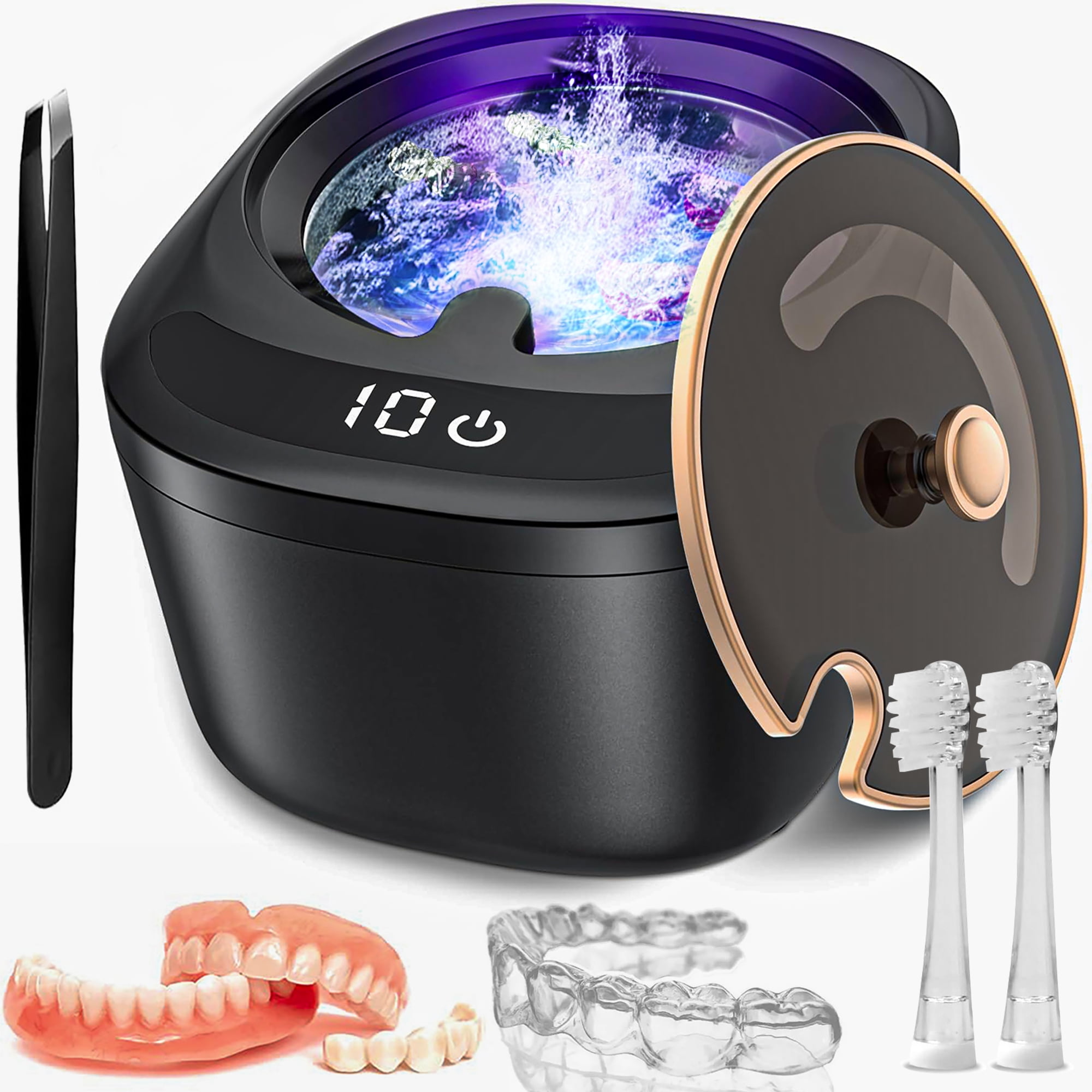 RACCOMB Ultrasonic Retainer Cleaner, 42kHz 230mL Sonic Cleaning Machine ...