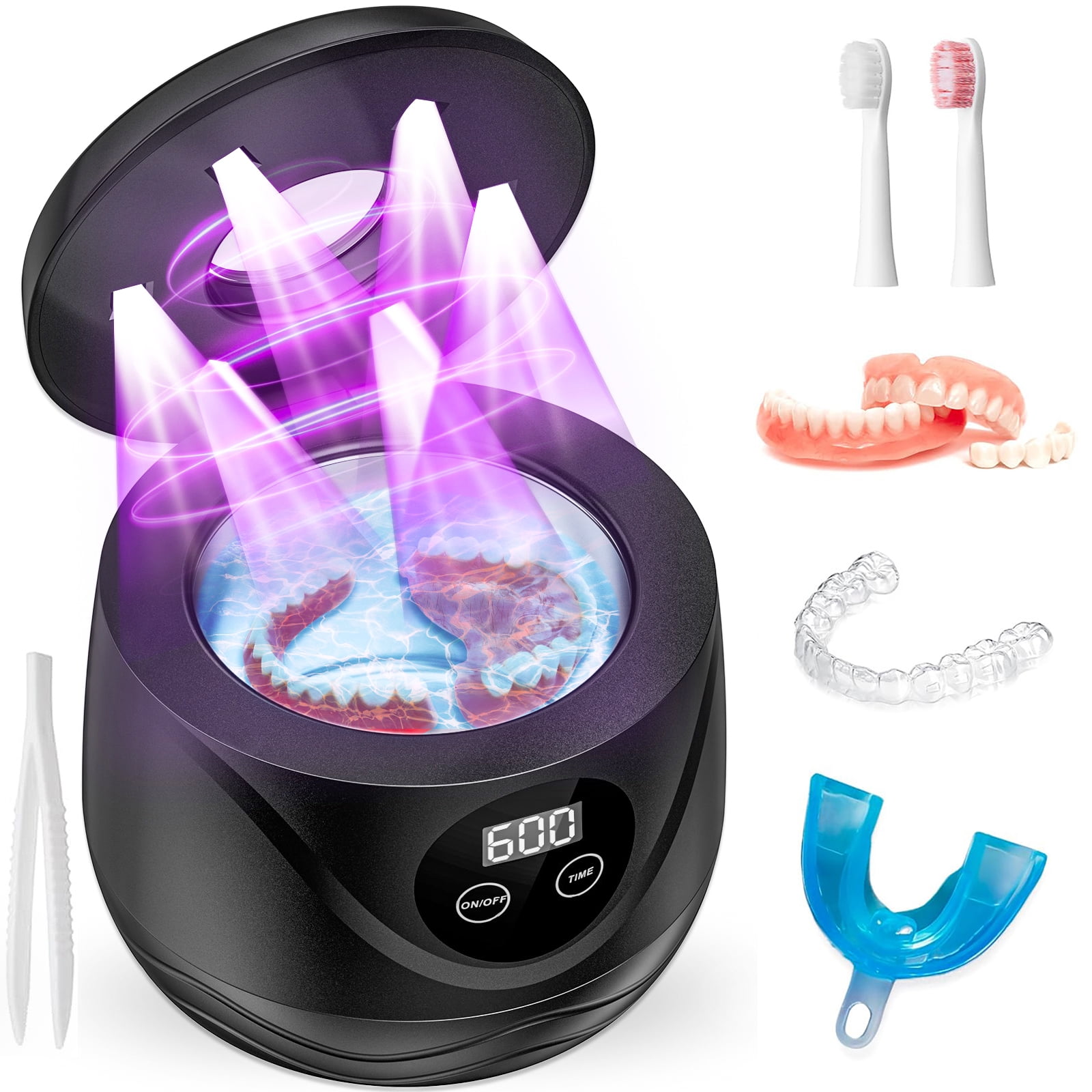 RACCOMB Ultrasonic Retainer Cleaner, Upgrade Powerful 250mL Sonic ...