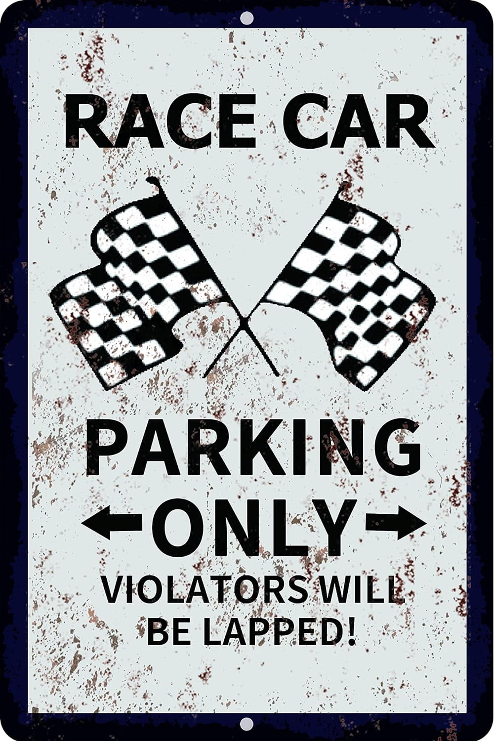 RACE CAR Parking Only - Miniature Fun Parking Sign - Walmart.com