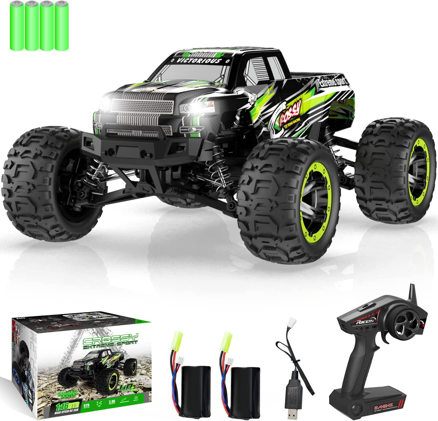RACENT Fast RC Truck 1/16, 30MPH High Speed, 4x4 Off-Road, Outdoor ... RACENT Fast RC Truck 1/16, 30MPH High Speed, 4x4 Off-Road, Outdoor ...