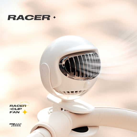 RACER Portable Travel Stroller Clip Fan for Infant Car Seat, Small ...
