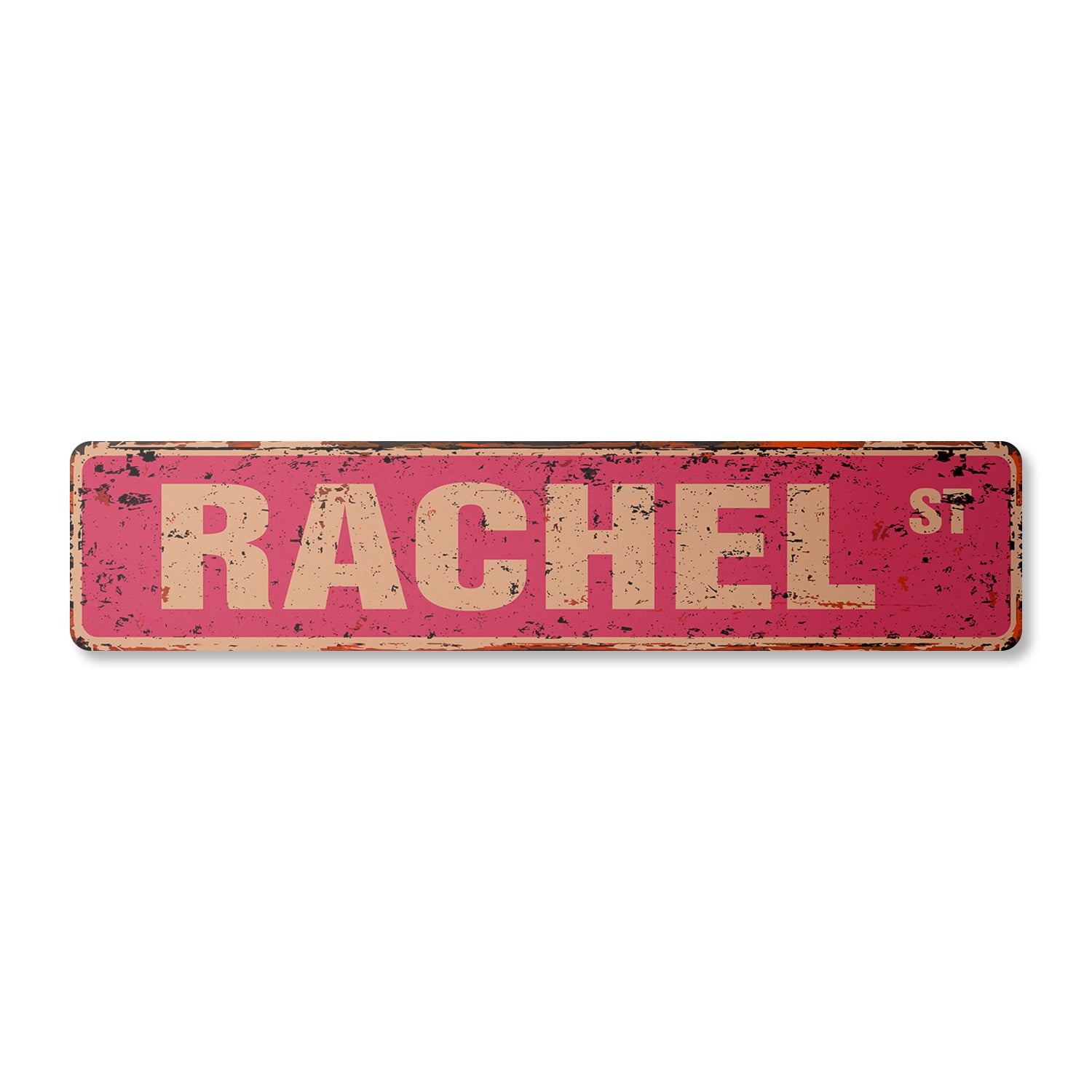 RACHEL Vintage Plastic Street Sign Childrens Name Room Sign | Indoor ...