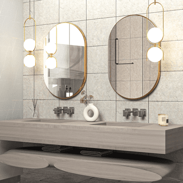 CONGUILIAO Oval Black Bathroom Mirror 20"x30" Oval Bathroom Vanity ...