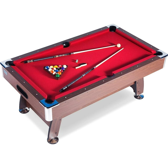 RACK Draco 7-Foot Tournament Billiard/Pool Table (Red) - Walmart.com