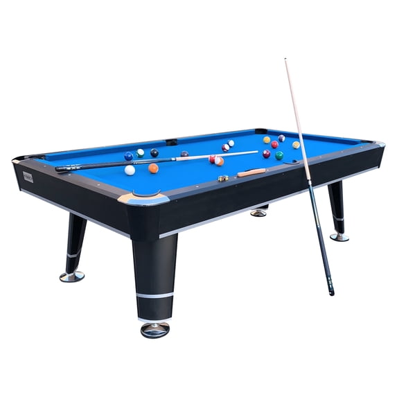 RACK Orion 8-Foot Tournament Billiard Pool Table, Blue Felt, Rubber ...
