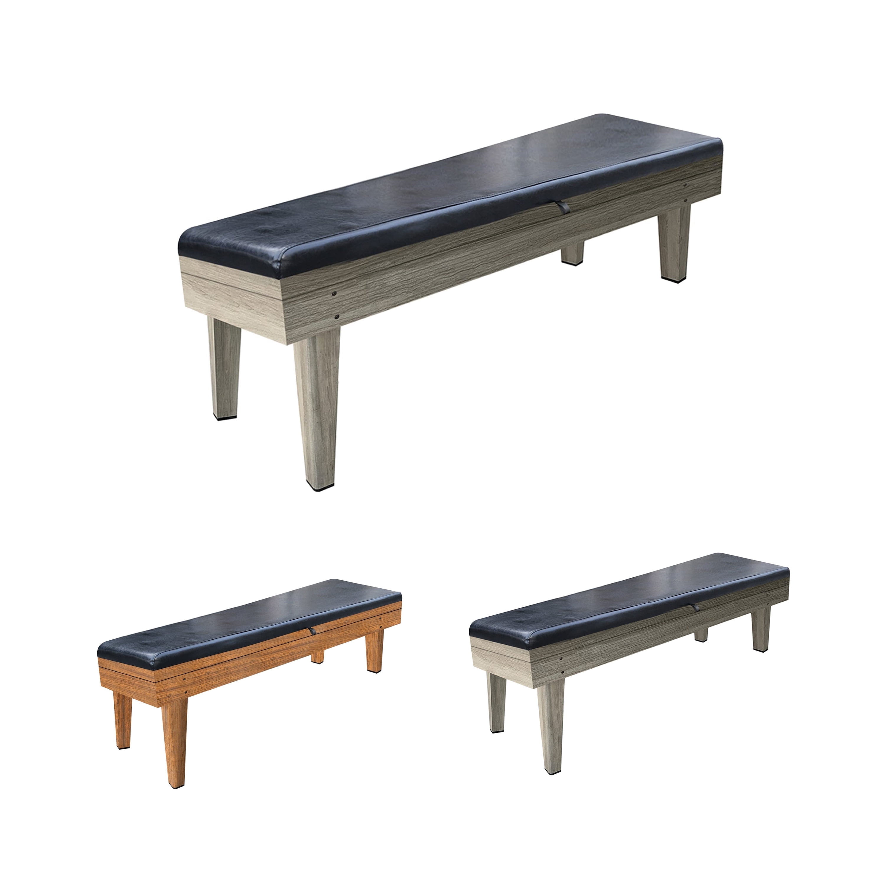 RACK Tuscany 6-Foot Organizer Storage Bench, Metal Frame, Gray Seat ...