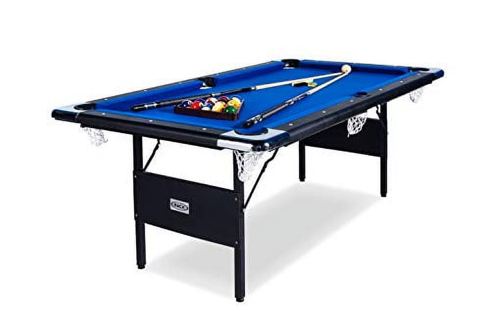 RACK Vega 6-Foot Folding Billiard/Pool Table (Blue) - Walmart.com