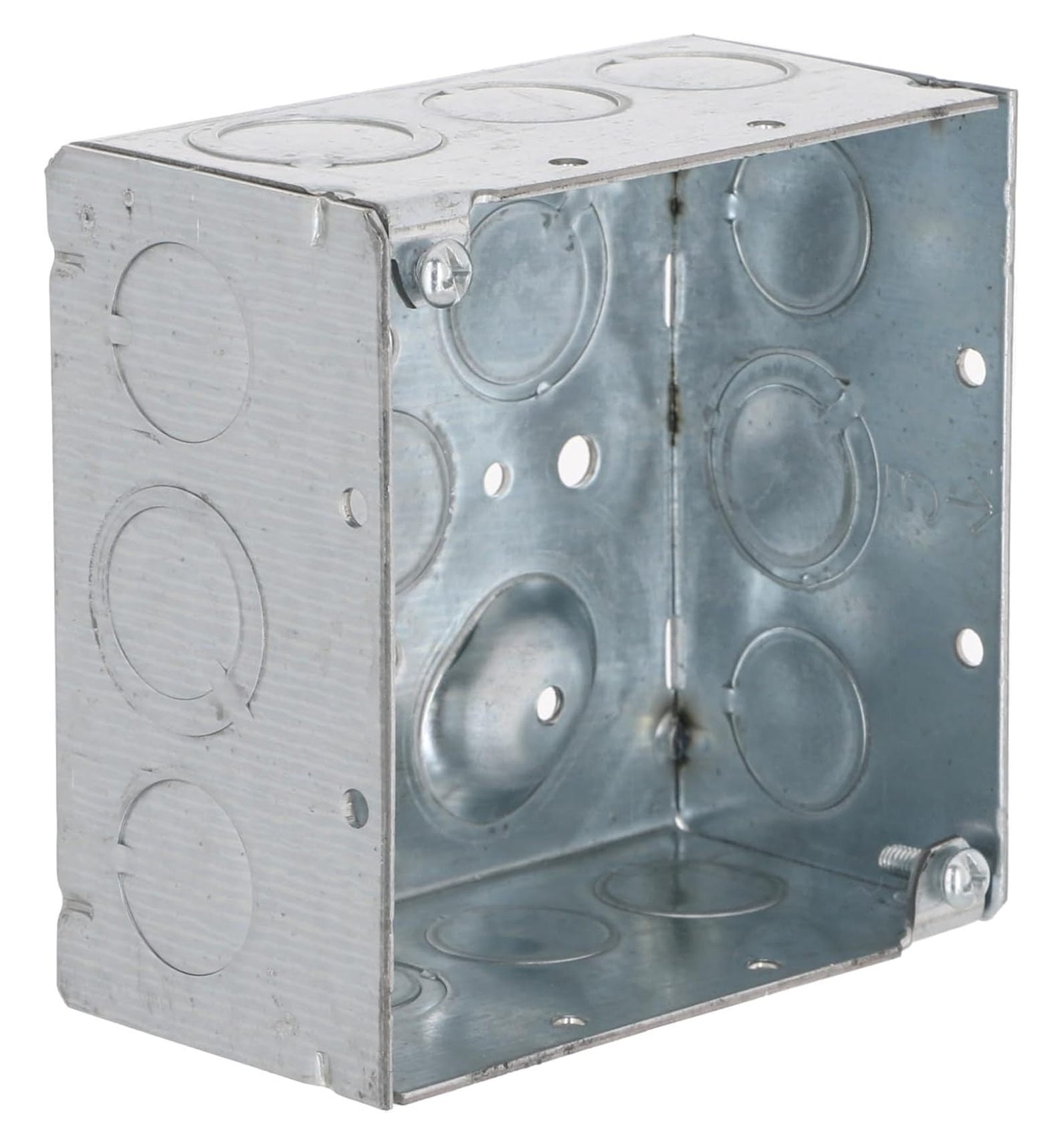 RACO 232 4 in. Square Electrical Box, 2-1/8-Inch Deep, 1/2-in. and 3/4 ...