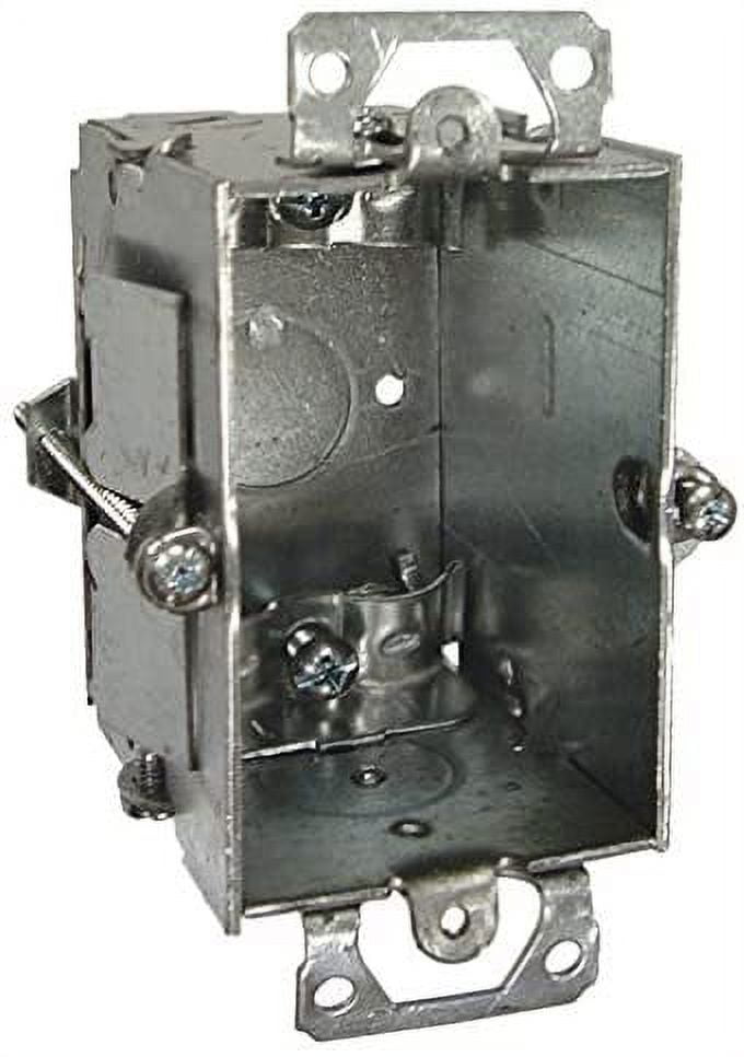 RACO 517 1-Gang Electrical Switch Box with NMSC Clamps and Plaster Ears ...