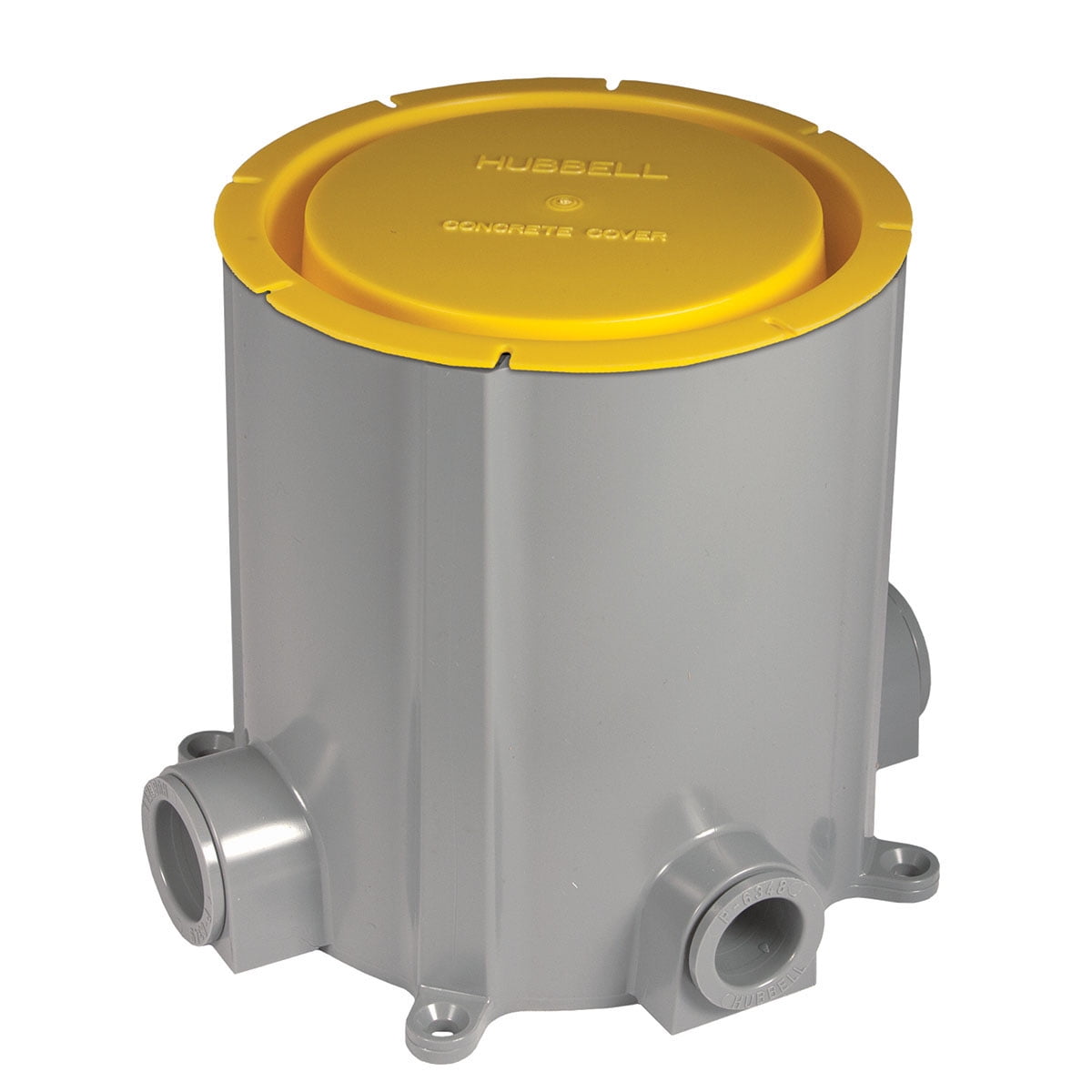 RACO 5511 Non-Metallic Floor Box for Concrete Pour with 3/4 & 1 in ...