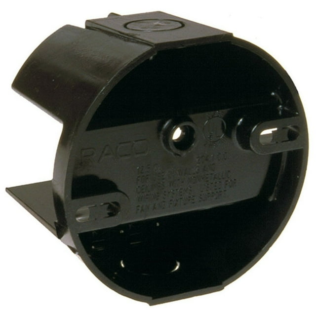 RACO 7120 Round Non-Metallic Ceiling Fan & Fixture Saddle Box, 4", Each ...