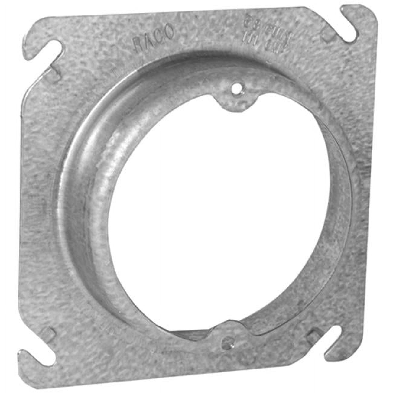 RACO 757 Electrical Box Cover, 4 in L, 4 in W, Square, Galvanized Steel ...