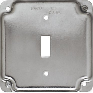 Hubbell 5030-0 Cover, 2-5/32 in Dia, 4-1/2 in L, 2-3/4 in W, Aluminum ...