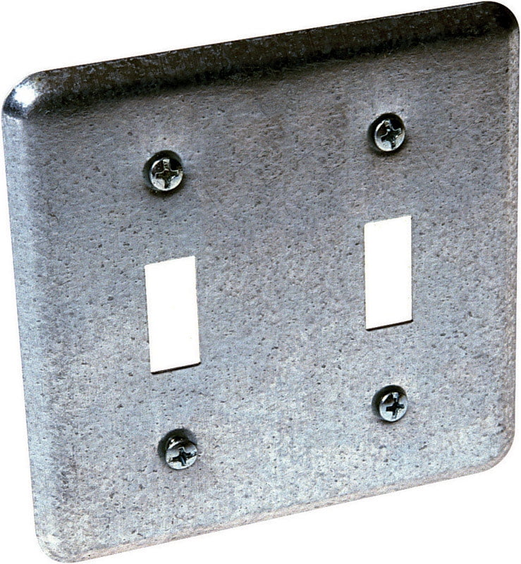 Raco Electrical Box Cover,2 Toggle Switches 871 - Walmart.com