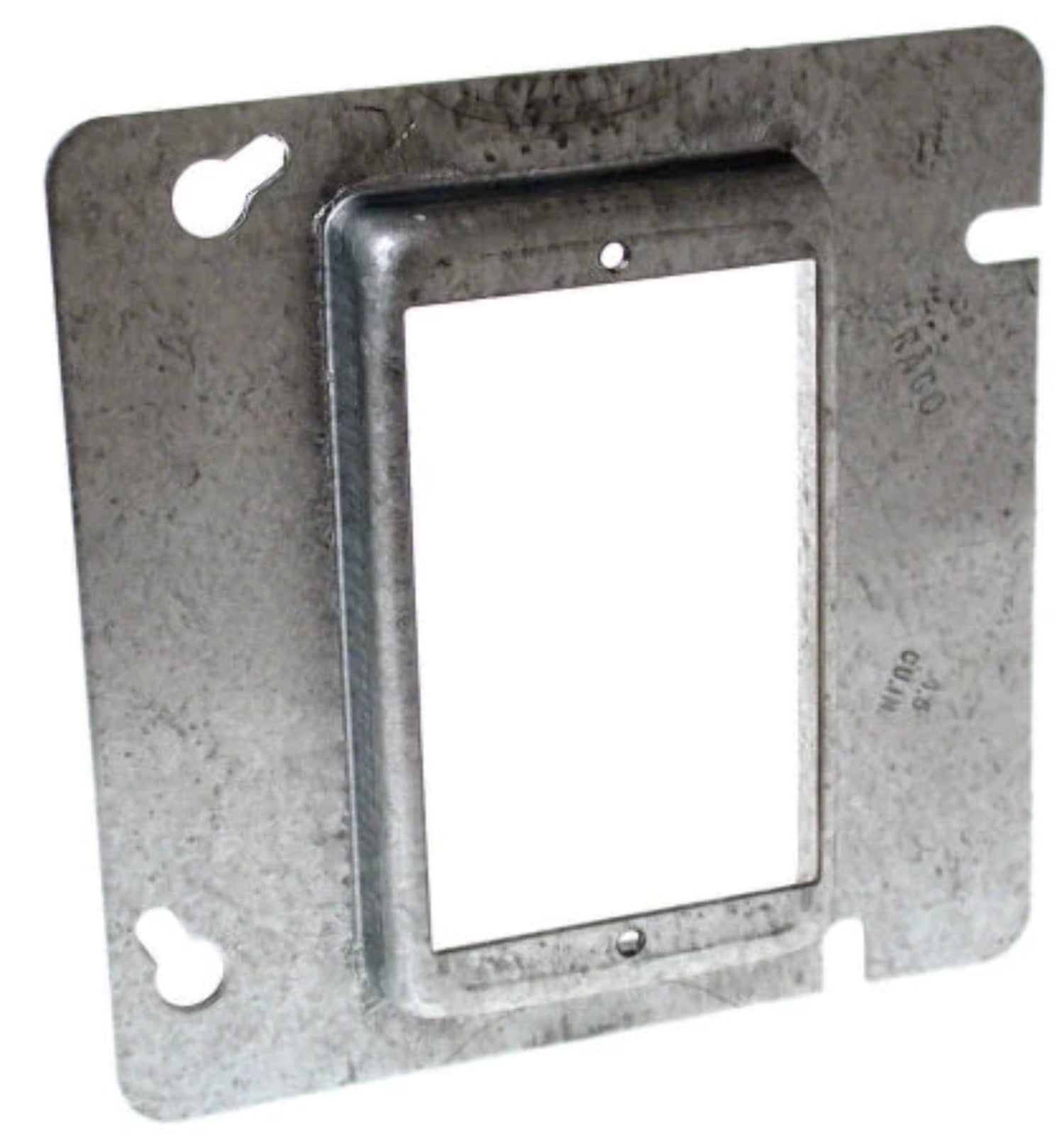 Raco 8837 Box Cover, 1/2 in L, 4-3/4 in W, Square, 1-Gang, Steel, Gray ...