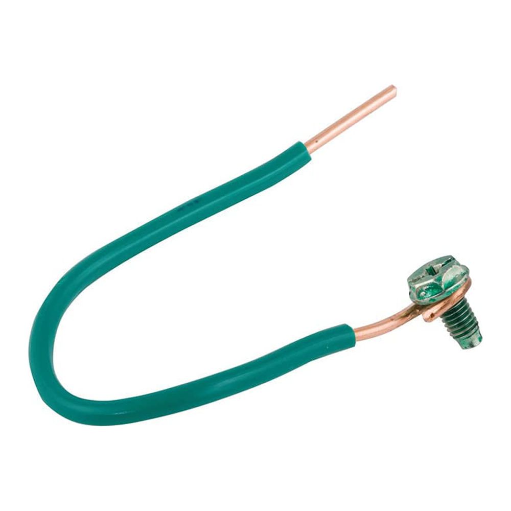 RACO 8983-1, Grounding Pigtails, 12 Solid Insulated Copper Wire, 6 ...