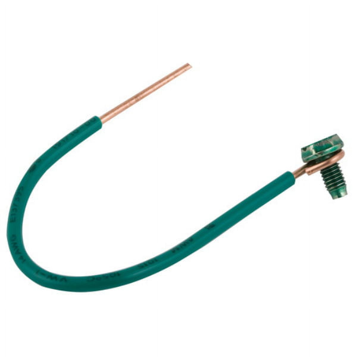 RACO 8983-1 Pigtail & Grounding Screw #12, 6", Green, 10-Pack, Each ...