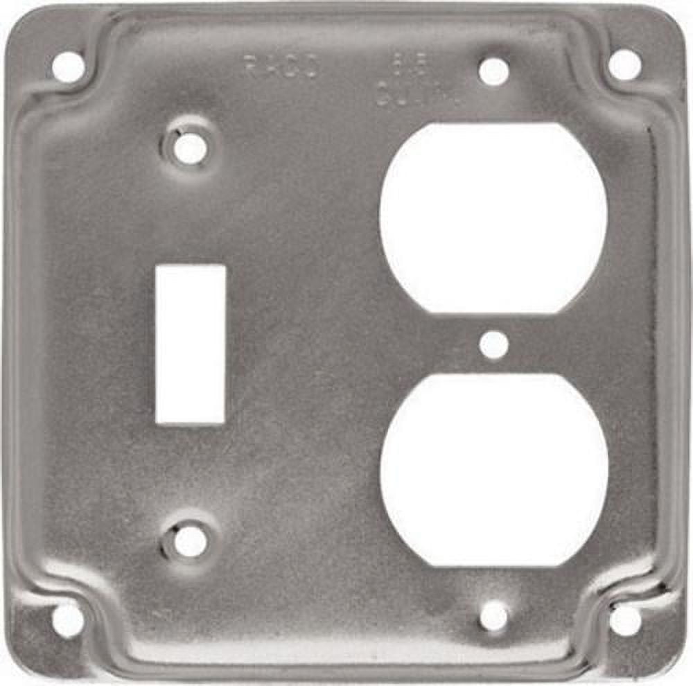 RACO 906C Exposed Work Cover, 4-3/16 in L, 4-3/16 in W, Square ...