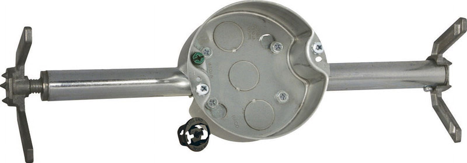 unbranding RACO 936 1-Gang Ceiling Fan Box, Steel, Silver, Adjustable ...