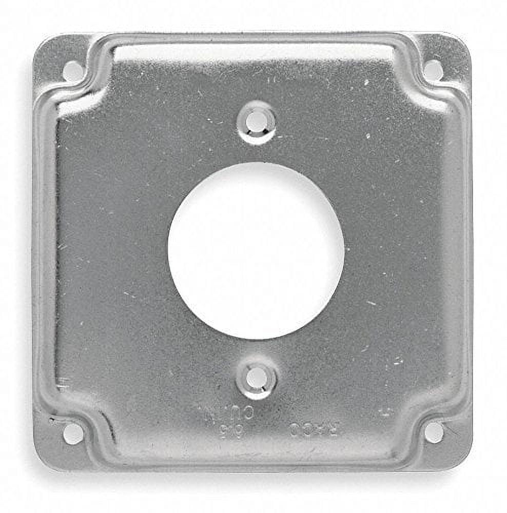 RACO Galvanized Zinc Electrical Box Cover, Box Type: Square, Number of ...