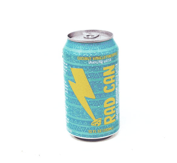 RAD CAN Coconut Vanilla Pineapple Functional Sparkling water 12 Fl Oz ...