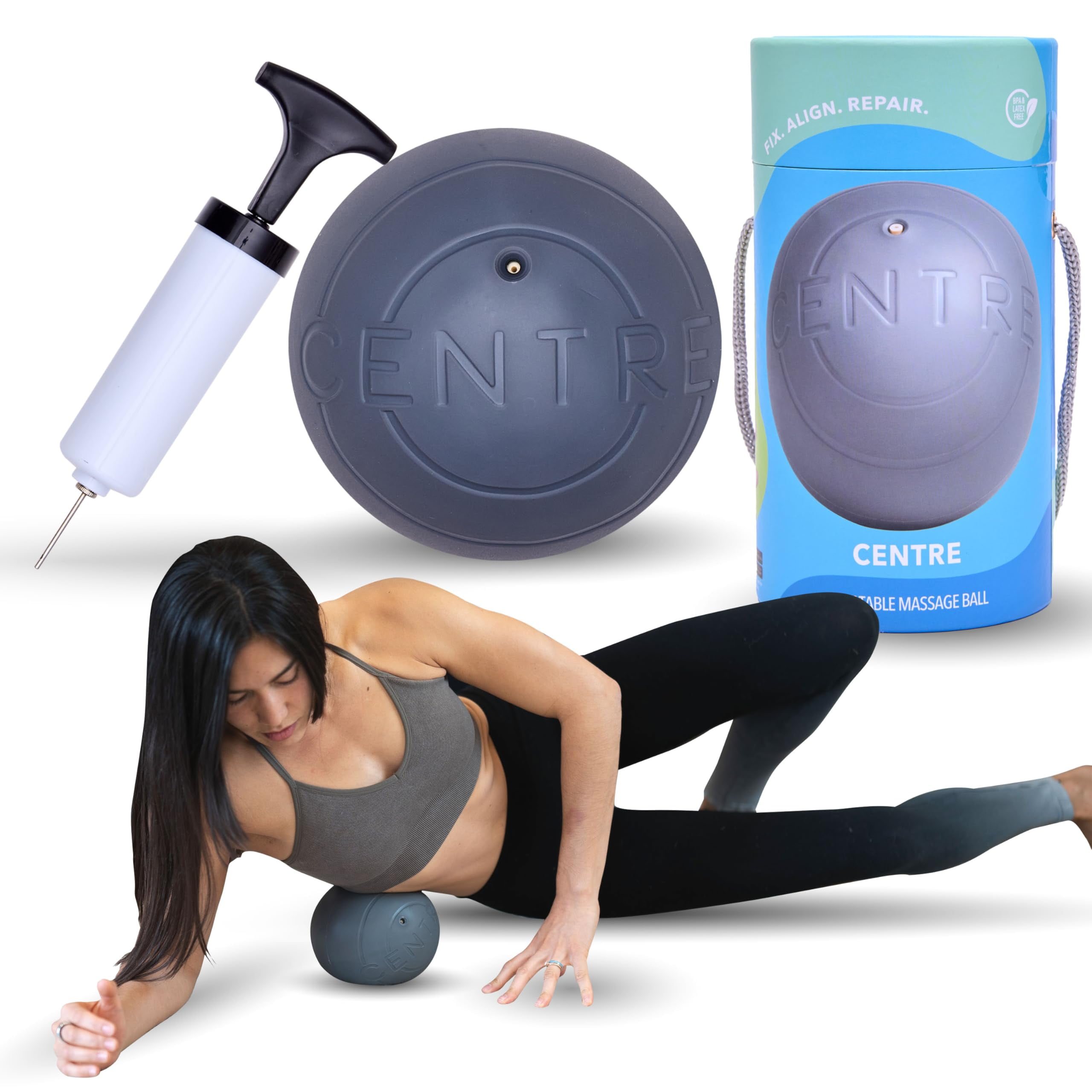 RAD Centre - Soft Yoga Deep Tissue Massage Ball - Myofascial Release Ball for Abdominal, Psoas ...