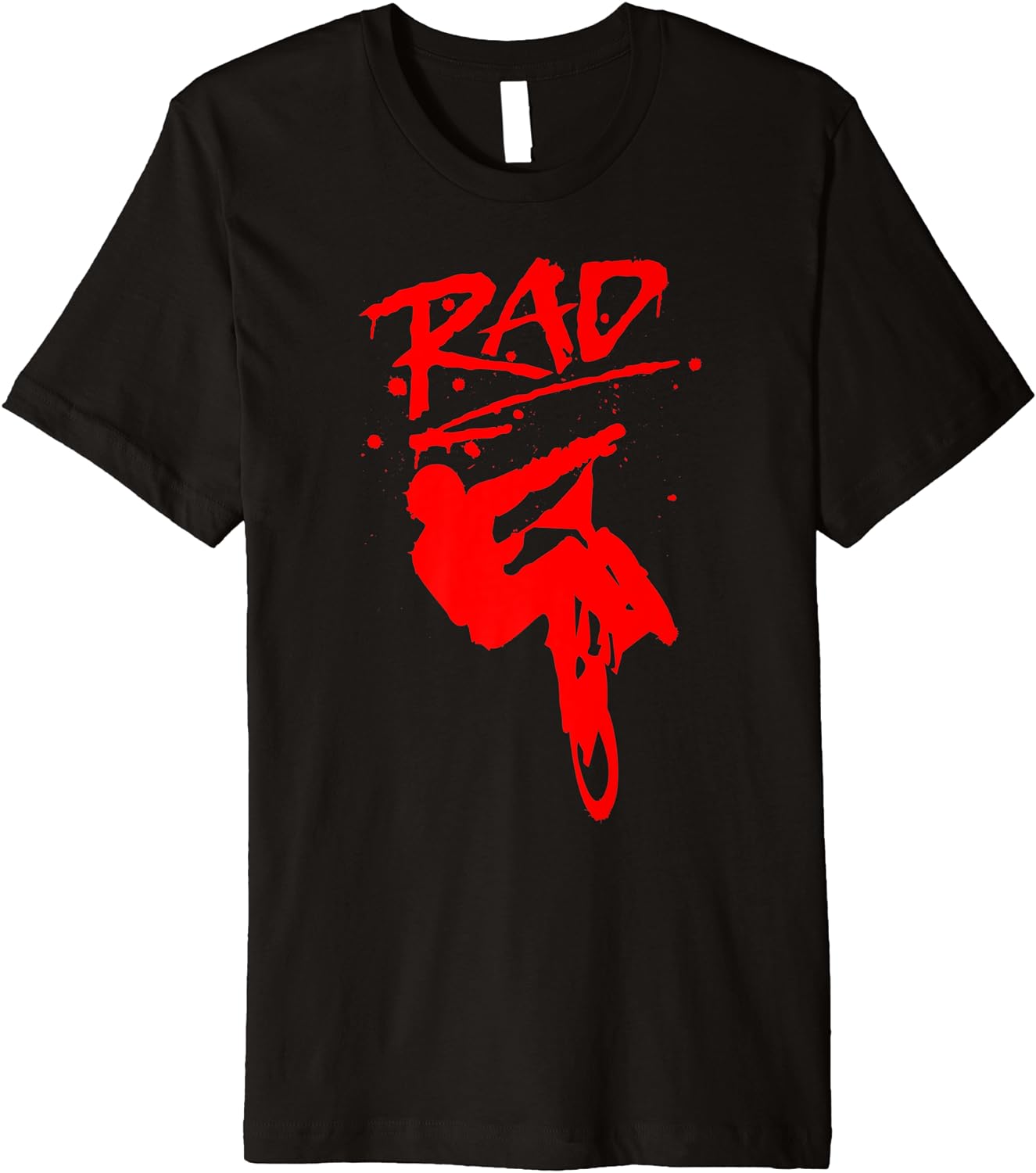 RAD Radical BMX Bike Redesign Graffiti Gnarly Retro Awesome Premium T ...