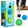 RAD Rounds Myofascial Release MMF7 Balls (Set of 3) - Therapy Balls for Back Pain, Jaw, Forearm ...