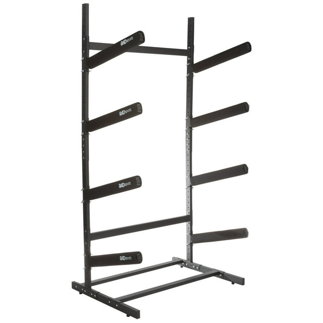 RAD Sportz Kayak Storage Rack - 4-Level Freestanding Adjustable Stand ...