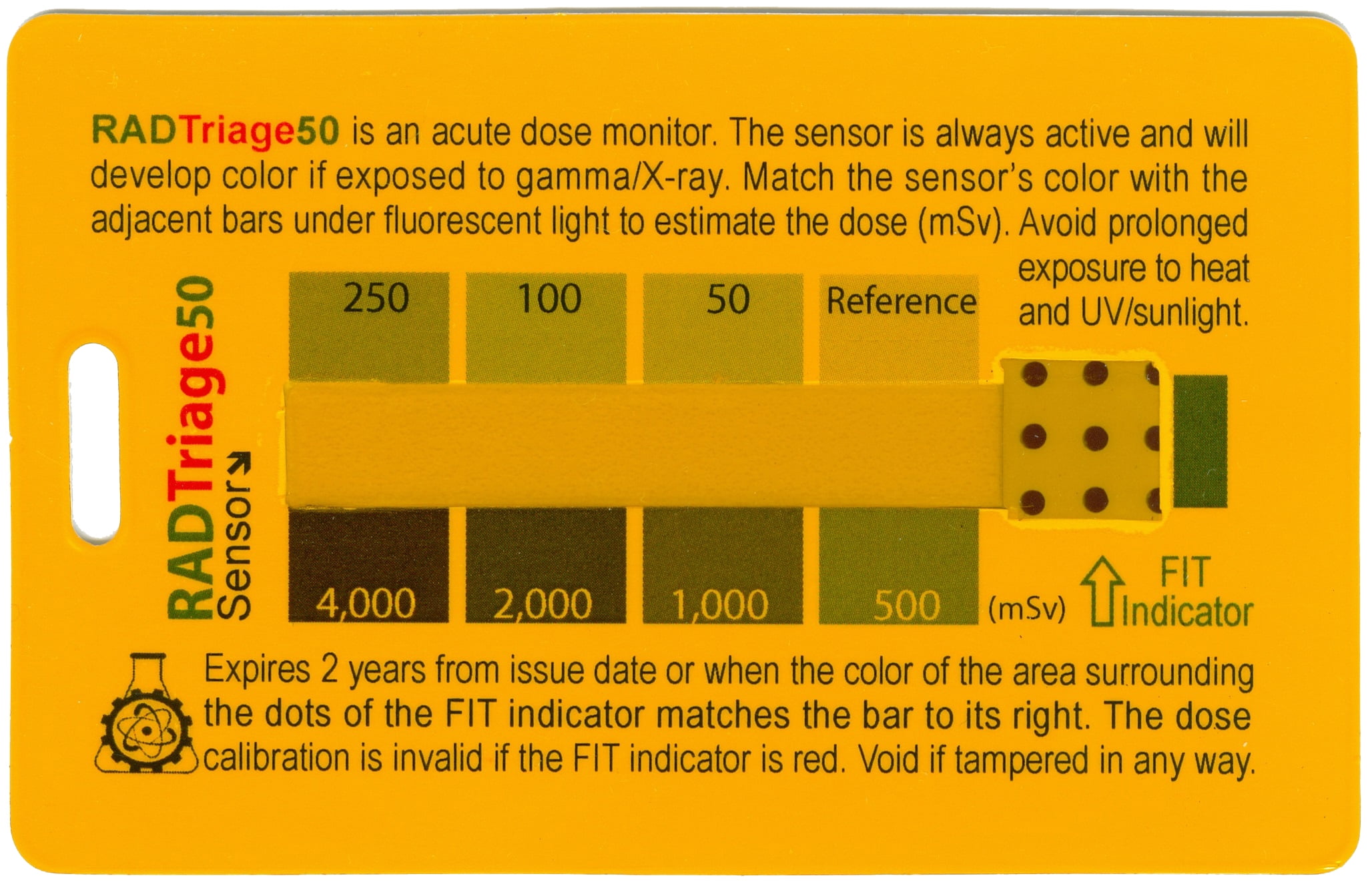 RAD Triage 50 Personal Radiation Detector, Nuclear & EMF Detector, Anti ...