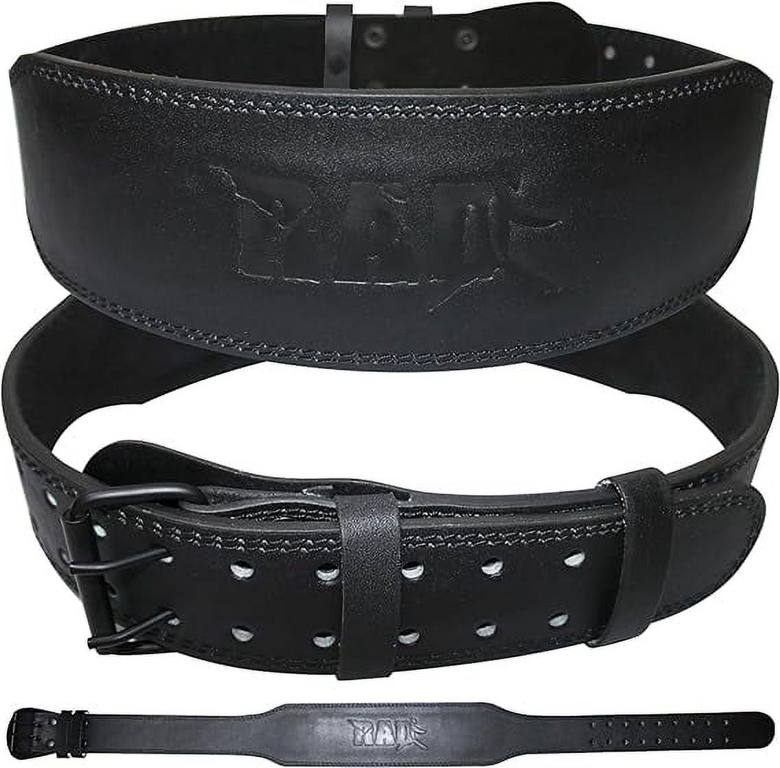 RAD Weight Lifting Belt 4 inch Leather Gym Workout Powerlifting Belt ...