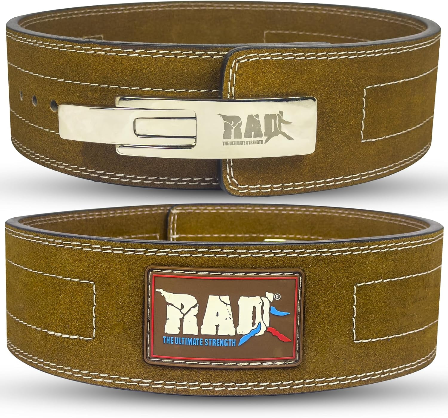 RAD Leather Power Weight Lifting Belt for Squats, Powerlifting ...