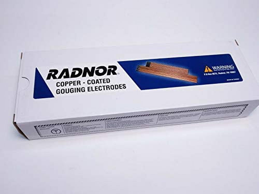 RAD64002225 3/8" x 12" Copper-Coated Pointed Carbon Air/Carbon Arc ...