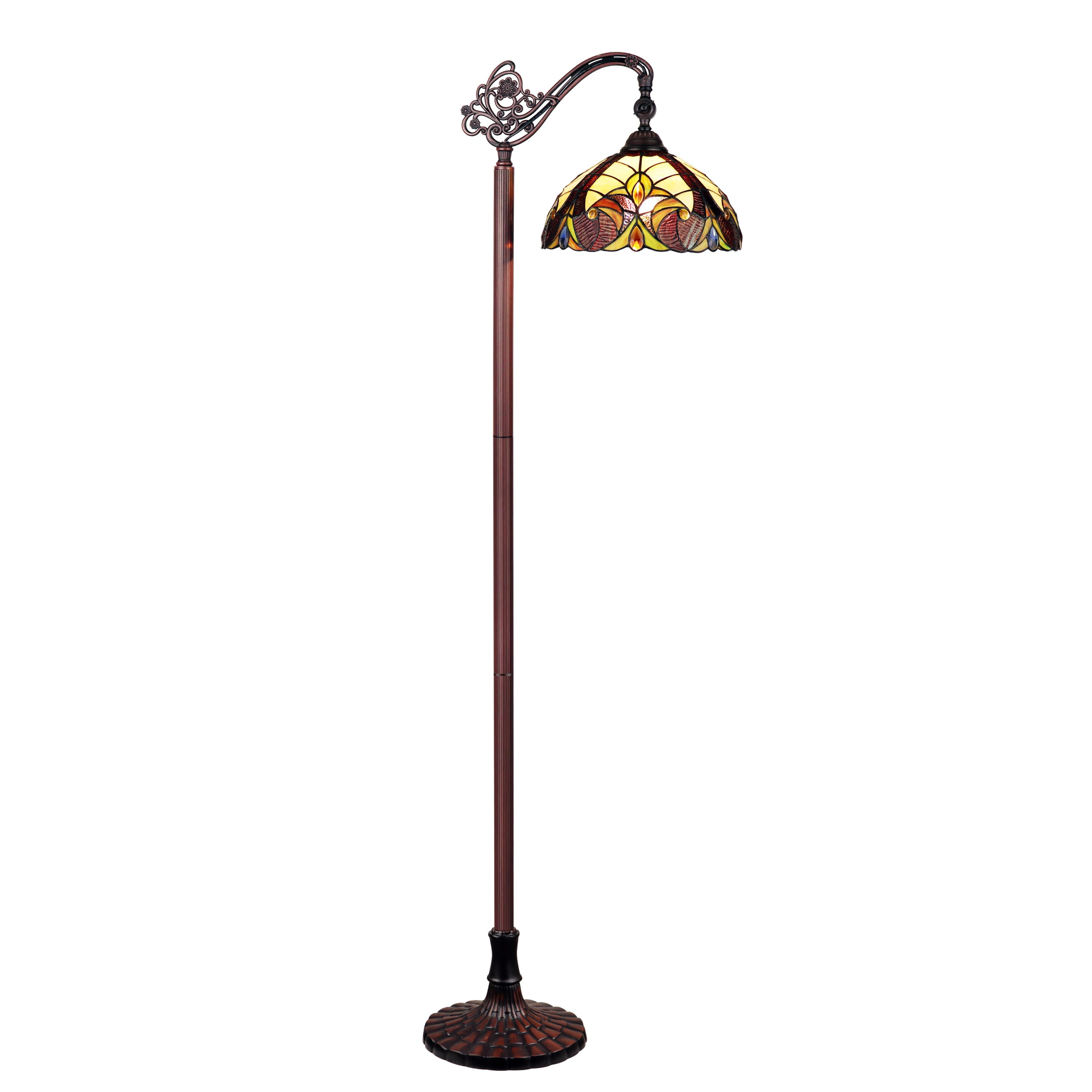 RADIANCE Goods Tiffany-Style Dark Bronze 1-Light Victorian Reading ...