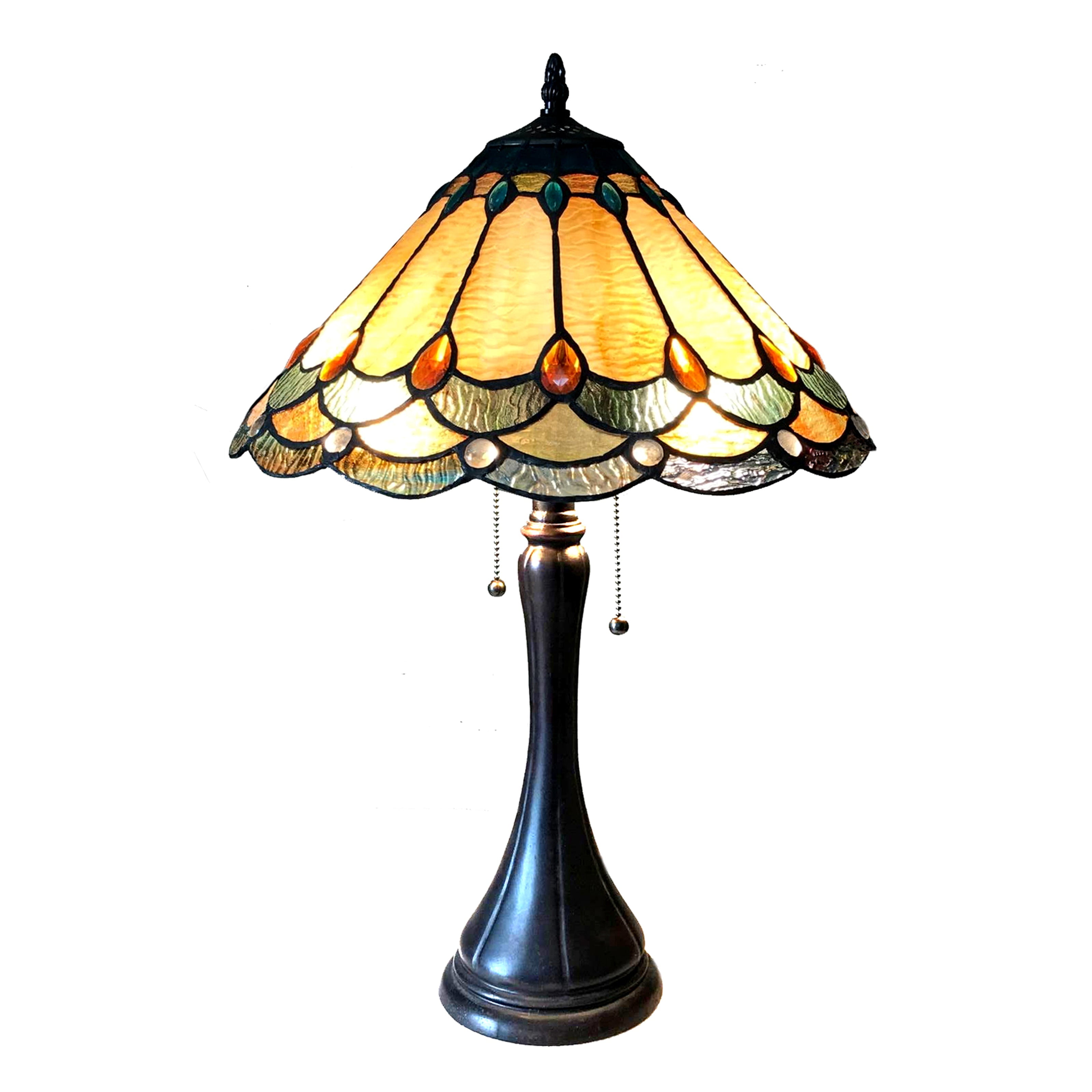 RADIANCE Goods Tiffany-Style Victorian 2 Light Antique Dark Bronze ...