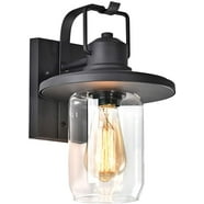 MAXSA Innovations Motion-Activated Wall Sconce, Black, Outdoor LED ...