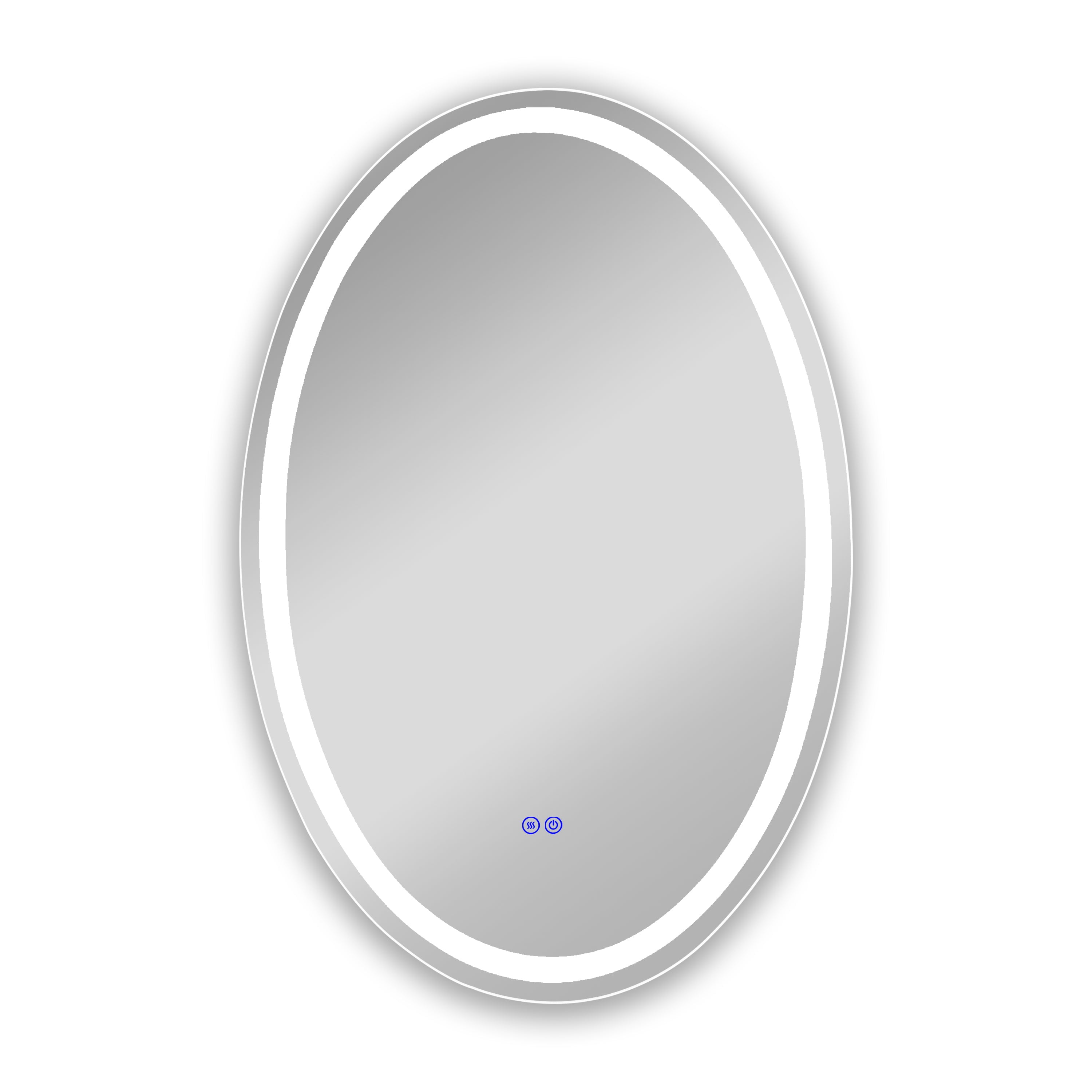 RADIANCE goods Back Lit Oval TouchScreen LED Mirror 3 Color ...