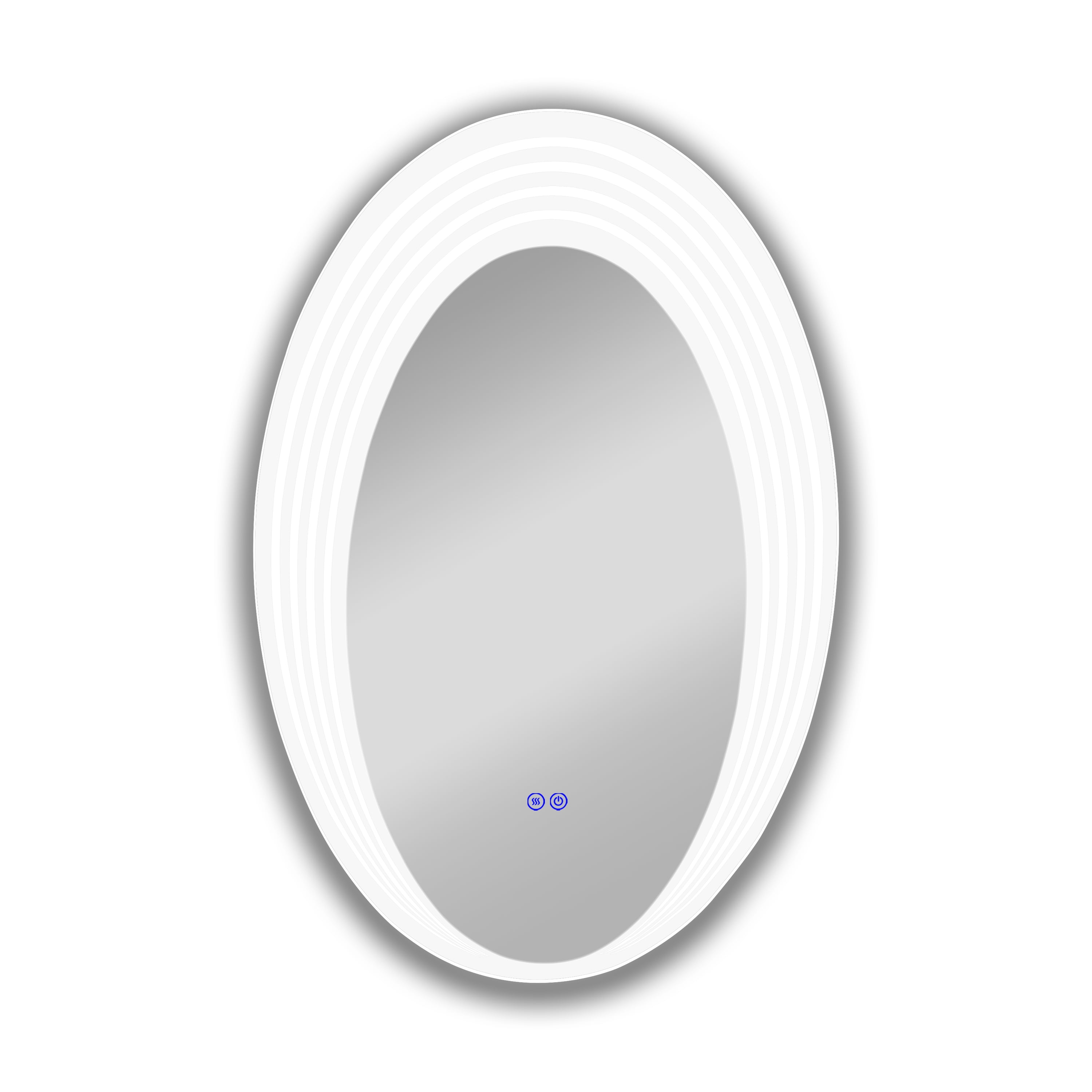 RADIANCE goods Back Lit Oval TouchScreen LED Mirror 3 Color ...
