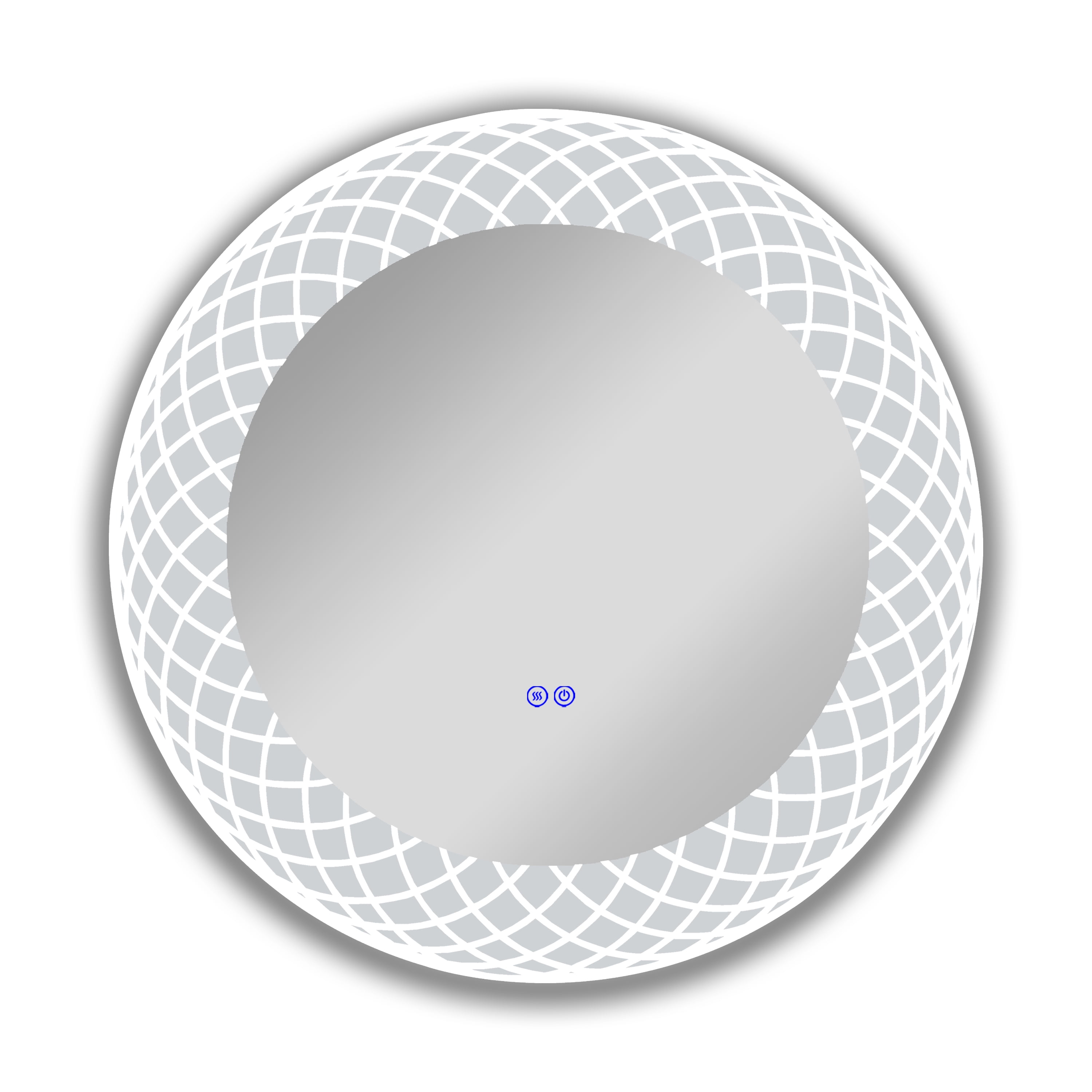 RADIANCE goods Back Lit Round TouchScreen LED Mirror 3 Color ...
