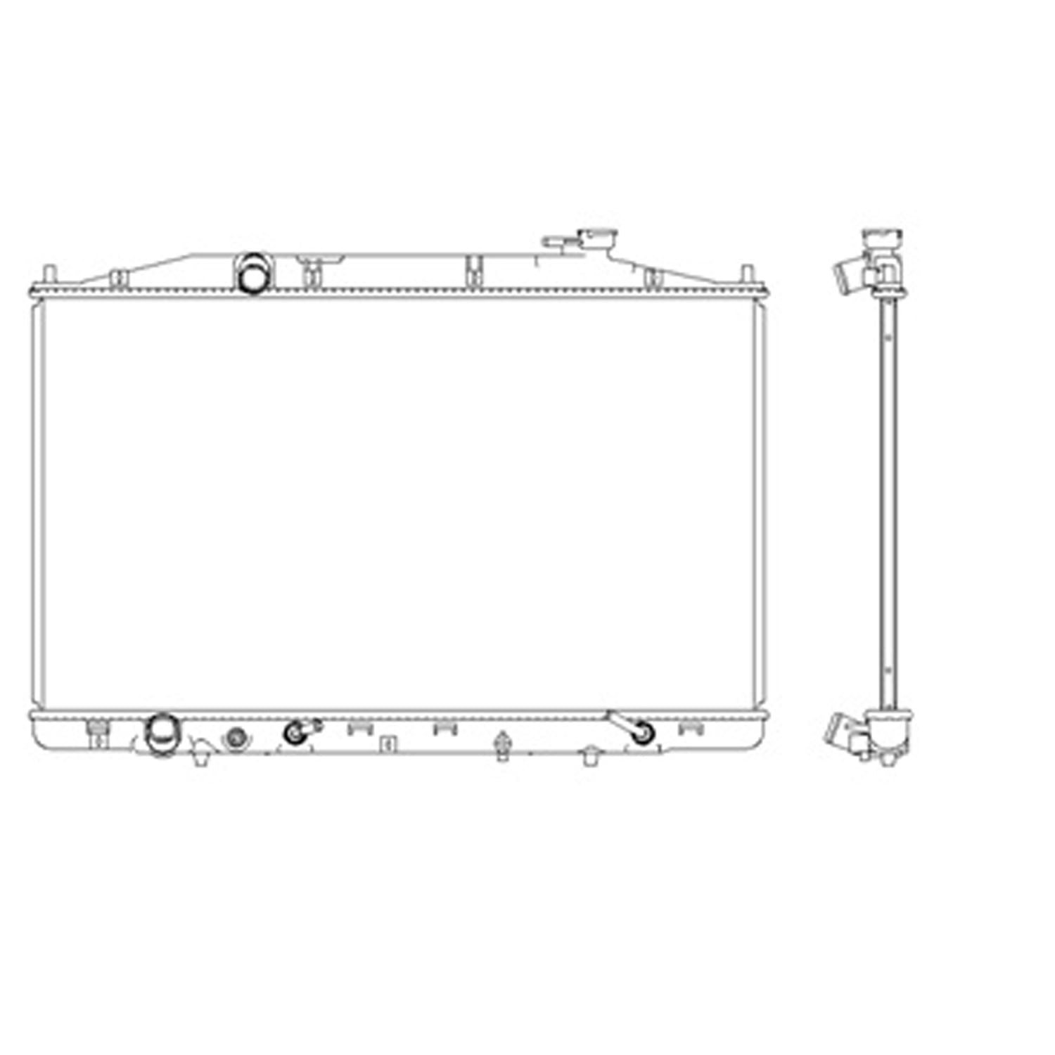 For 2015-2015 Odyssey Radiator Assembly RAD13446 - Walmart.com
