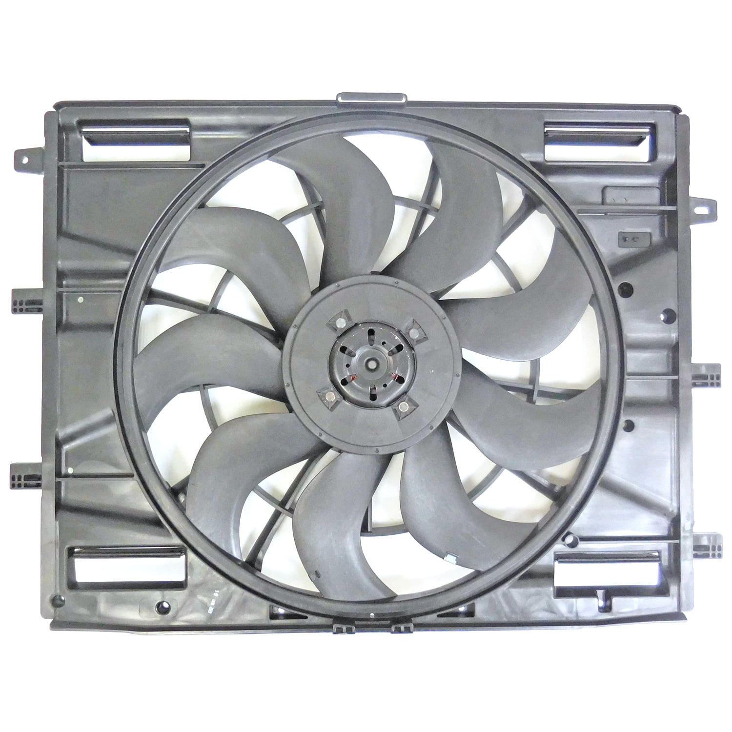 RADIATOR AND CONDENSER FAN ASSEMBLY WITH ONE BIG FAN; 1.6 LITER L4 ...