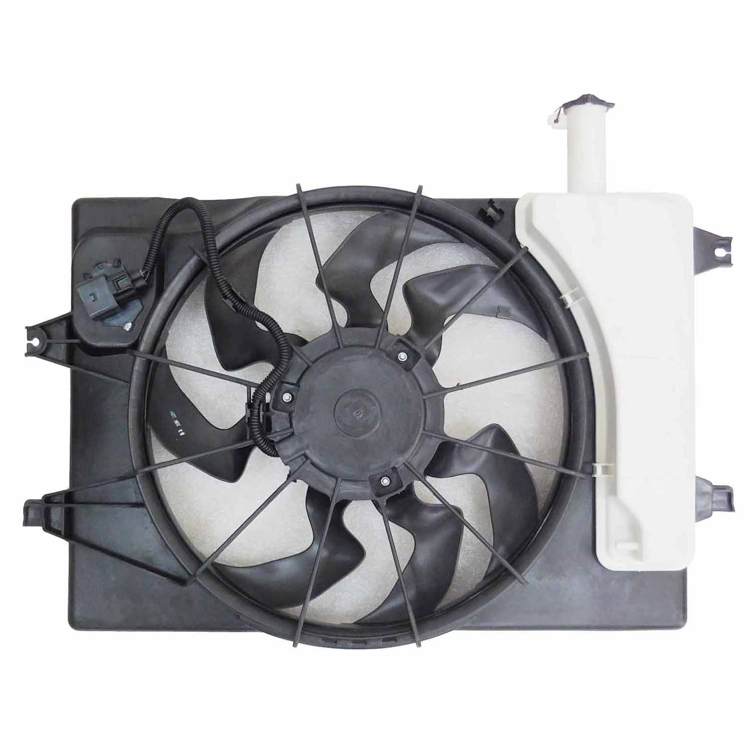 RADIATOR AND CONDENSER FAN ASSEMBLY WITH ONE BIG FAN; 2.0 LITER PLASTIC ...