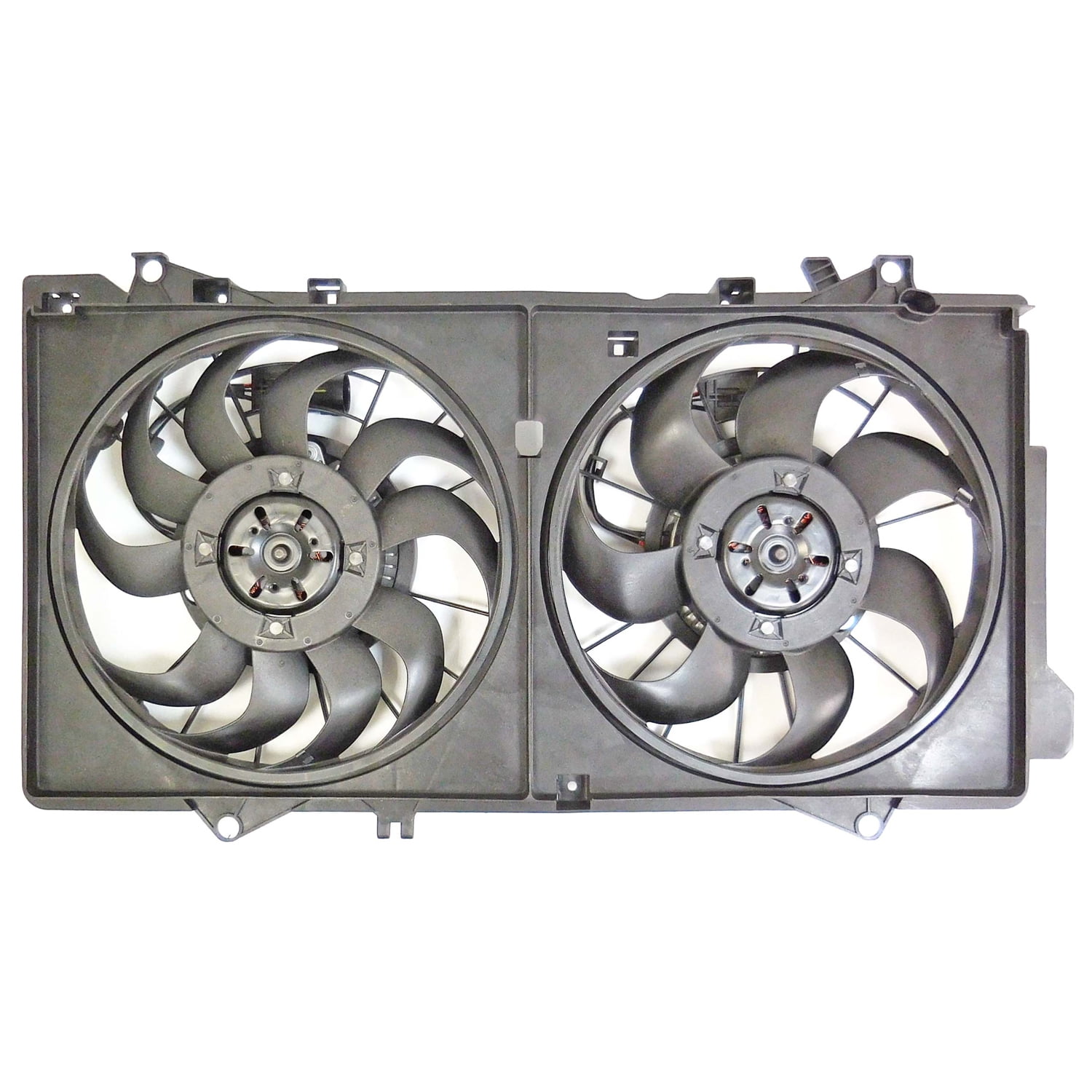RADIATOR AND CONDENSER FAN ASSEMBLY WITH ONE BIG FAN; 2.5 LITER L4 ...