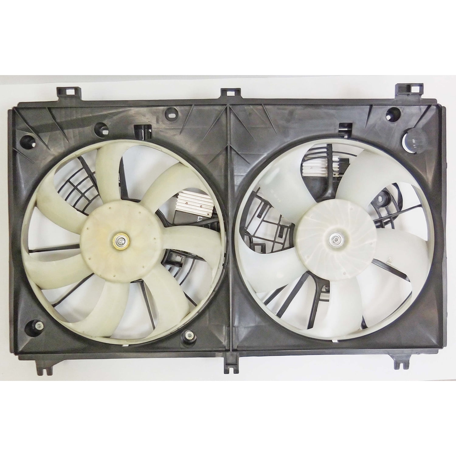 RADIATOR AND CONDENSER FAN ASSEMBLY WITH TWO FANS SIDE BY SIDE; 2.0 ...
