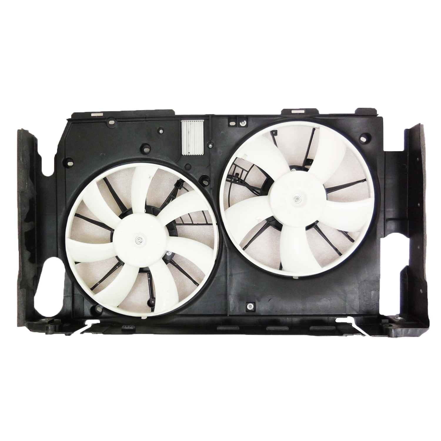 RADIATOR AND CONDENSER FAN ASSEMBLY WITH TWO FANS SIDE BY SIDE; 3.5L ...